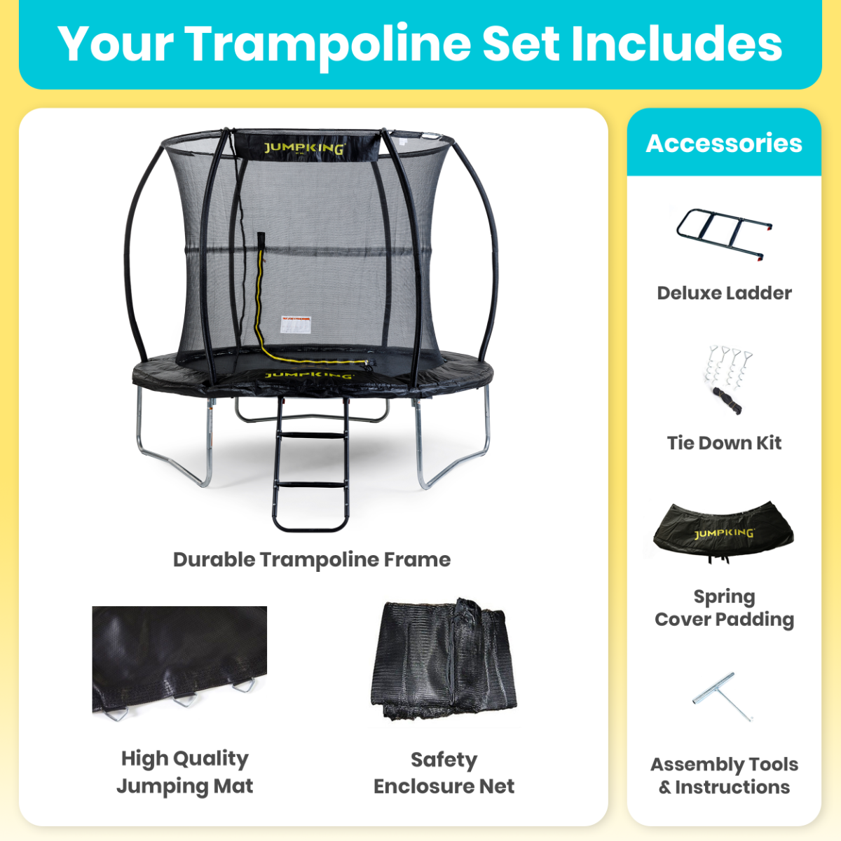 8ft JumpKing Combo Deluxe | Trampolines | JumpKing